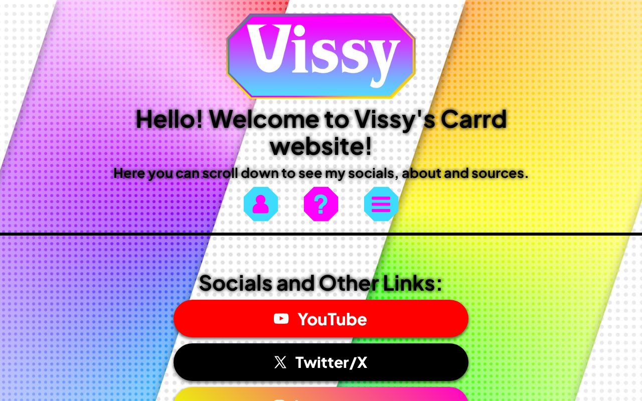 Vissy Carrd Website